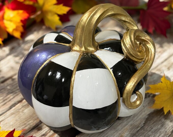 Whimsical Fall and Holiday Hand Painted Pumpkin - Etsy