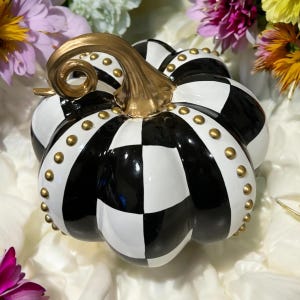 Whimsical Fall and Holiday Hand Painted Pumpkin - Etsy