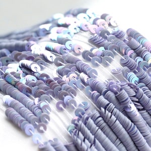 Light Purple Oriental 3 Mm Sequins No 5025, Strung Sequins, LM France ...