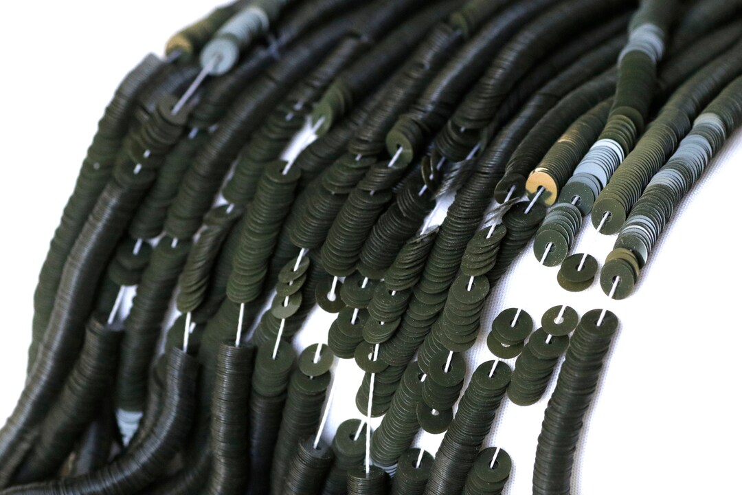 Military Green Opaline 4mm Sequin, Andrea Bilics Italian Sequin No 7244 ...