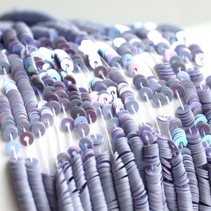 Light Purple Oriental 3 Mm Sequins No 5025, Strung Sequins, LM France ...