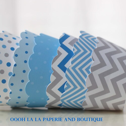 Set of 12 Pale Blue Cupcake Wrappers Standard Sized | Etsy