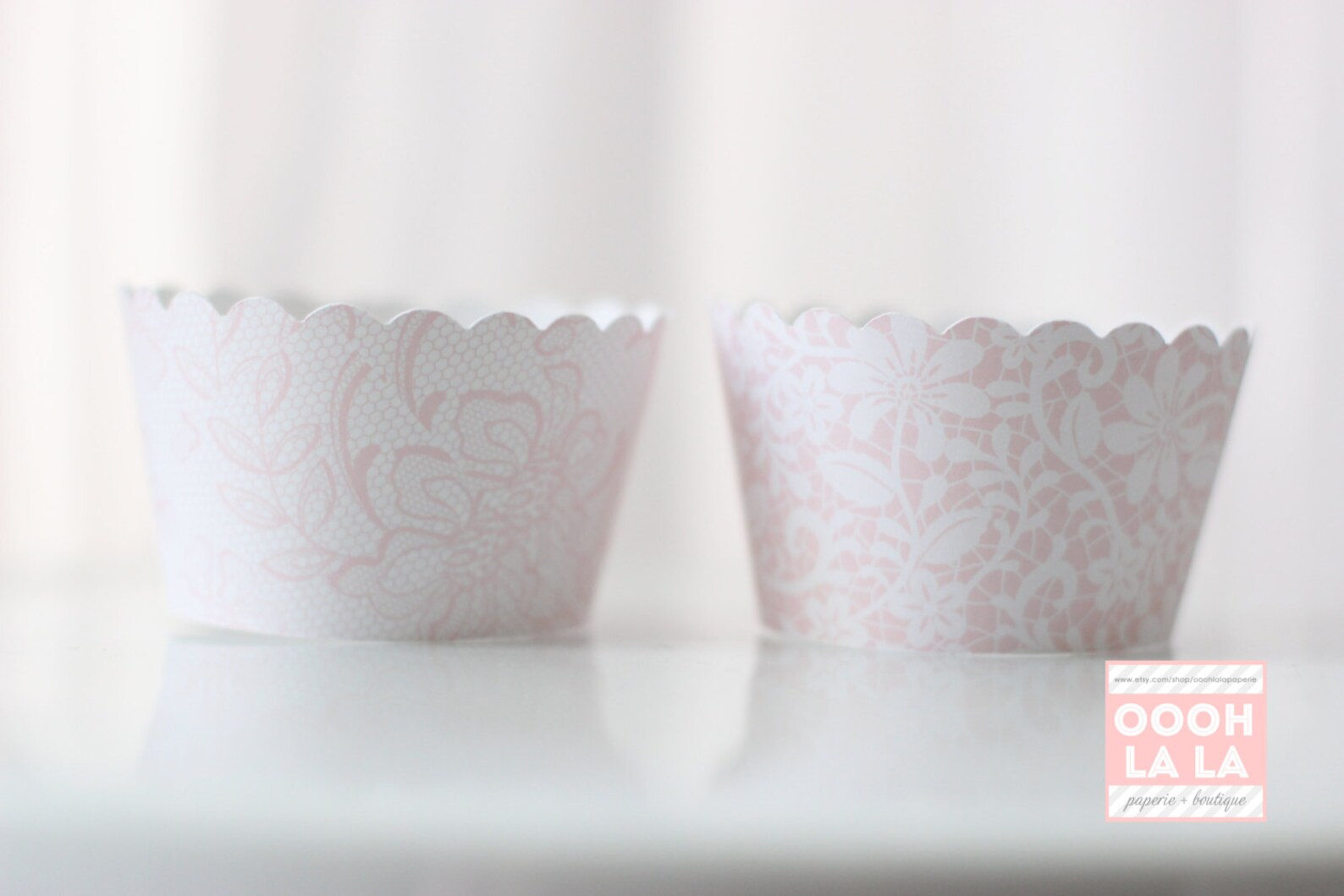 MADE TO ORDER Pretty in Pink Cupcake Wrappers Set of 12 - Etsy