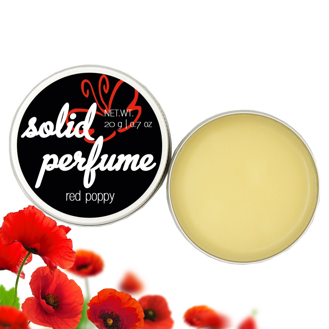 Solid Perfume red Poppy Parma Violet, Damask Rose, Mandarin, Pink ...