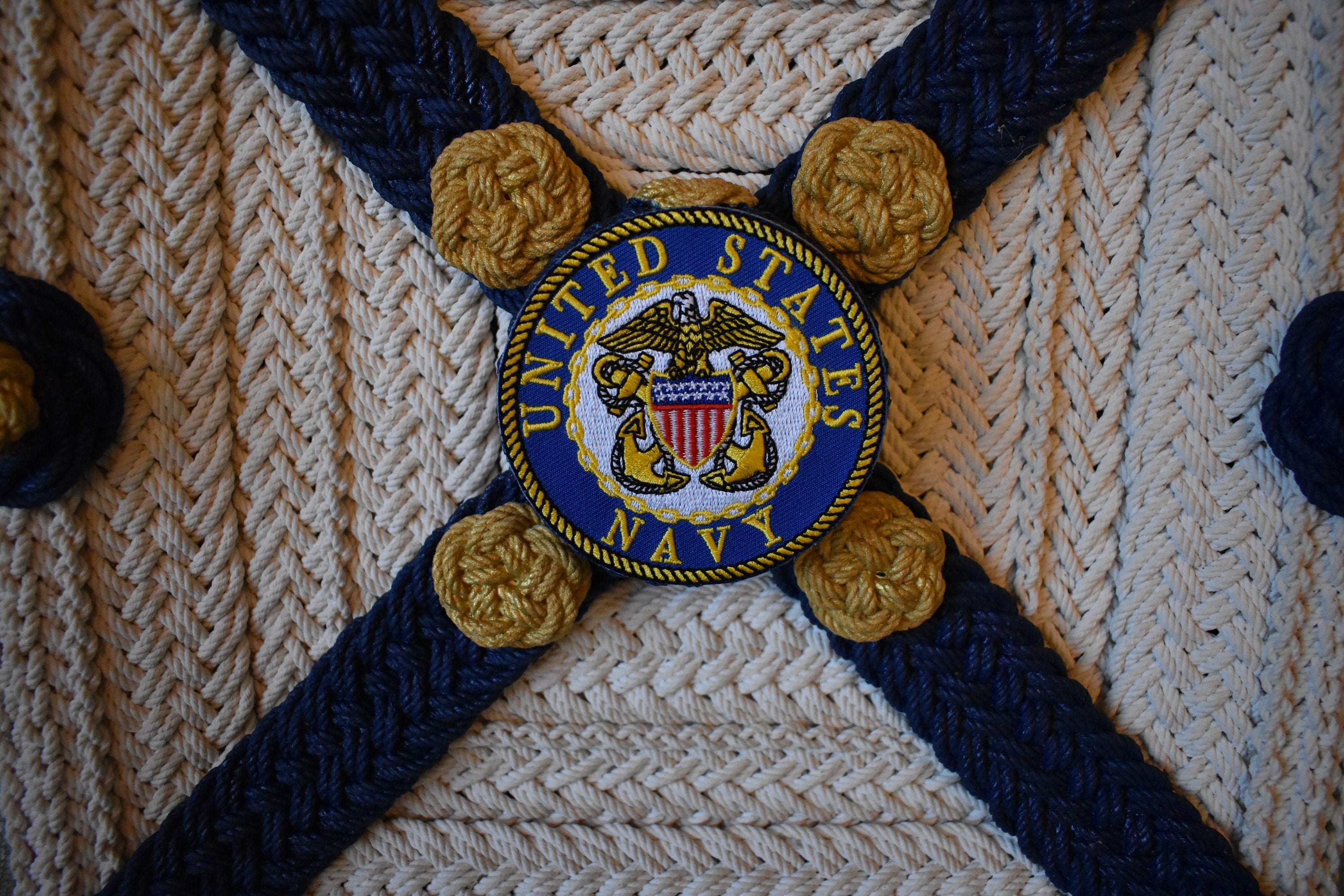 Nautical Rope Art Frame united States Navy - Etsy