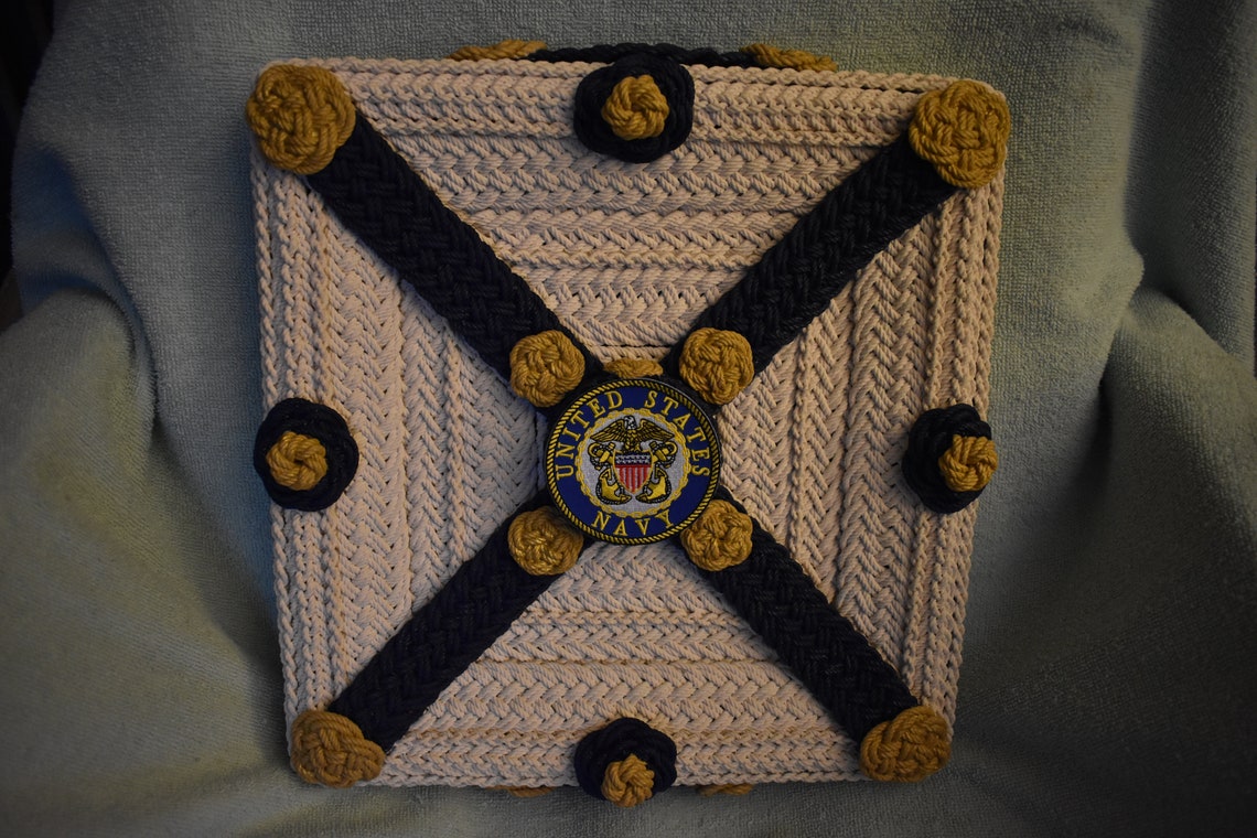 Nautical Rope Art Frame united States Navy - Etsy