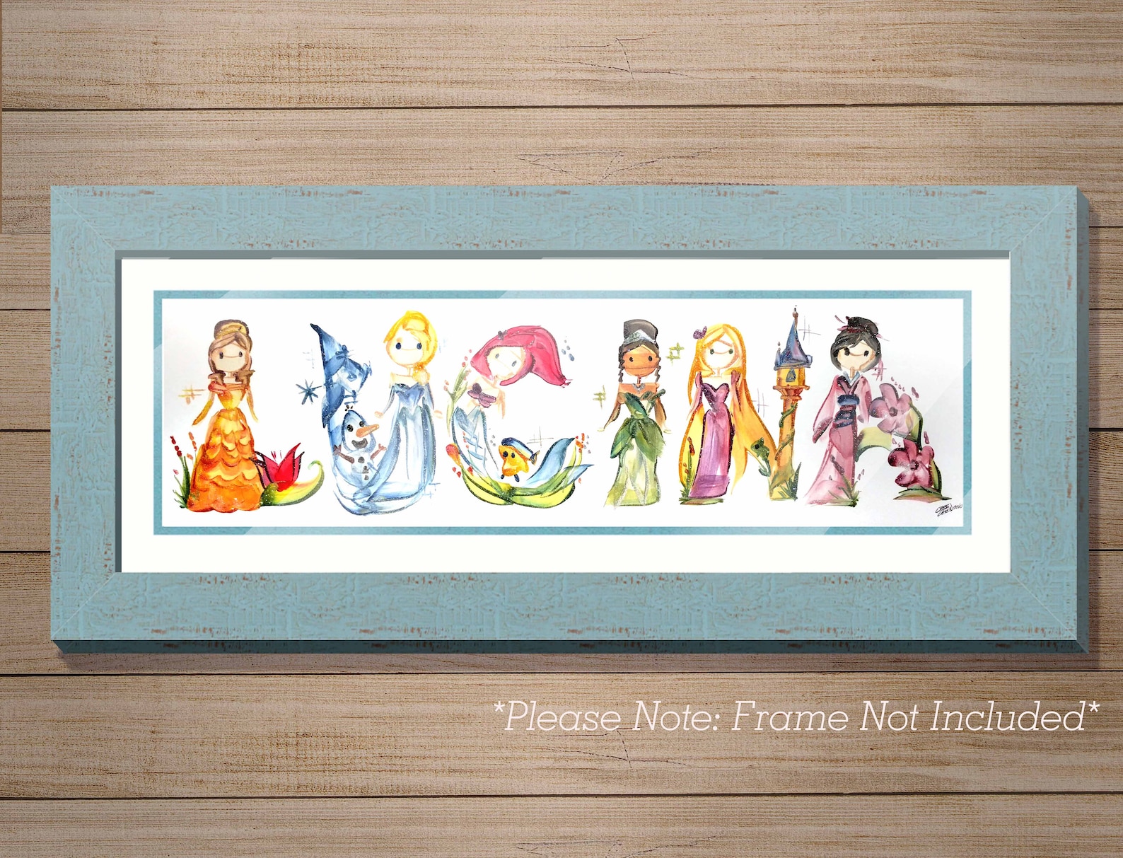 Custom Name Painting, Painted Name Letters, Letter Art, Disney Name Art ...
