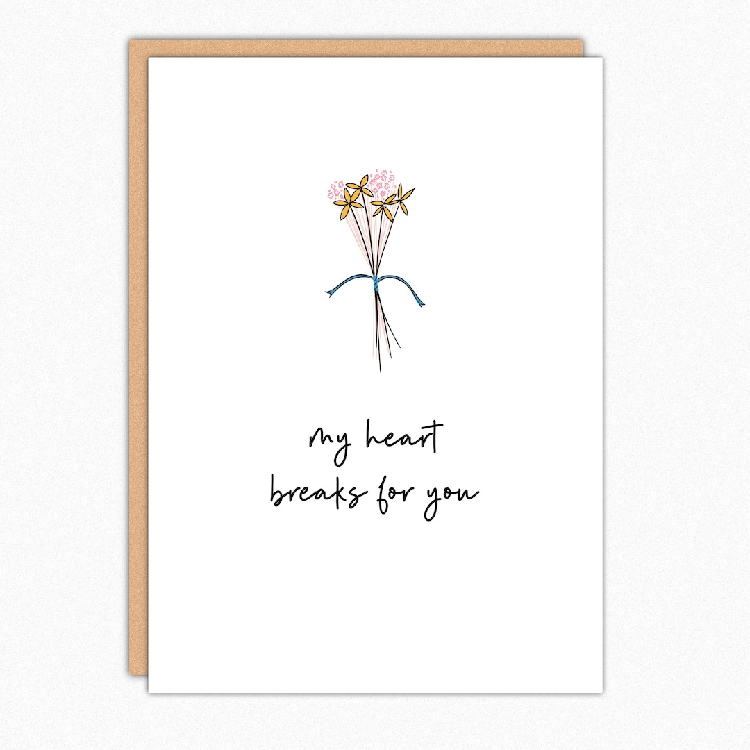 Grief Card. Support Card. Bereavement Card. Sympathy Gift. Empathy Card ...