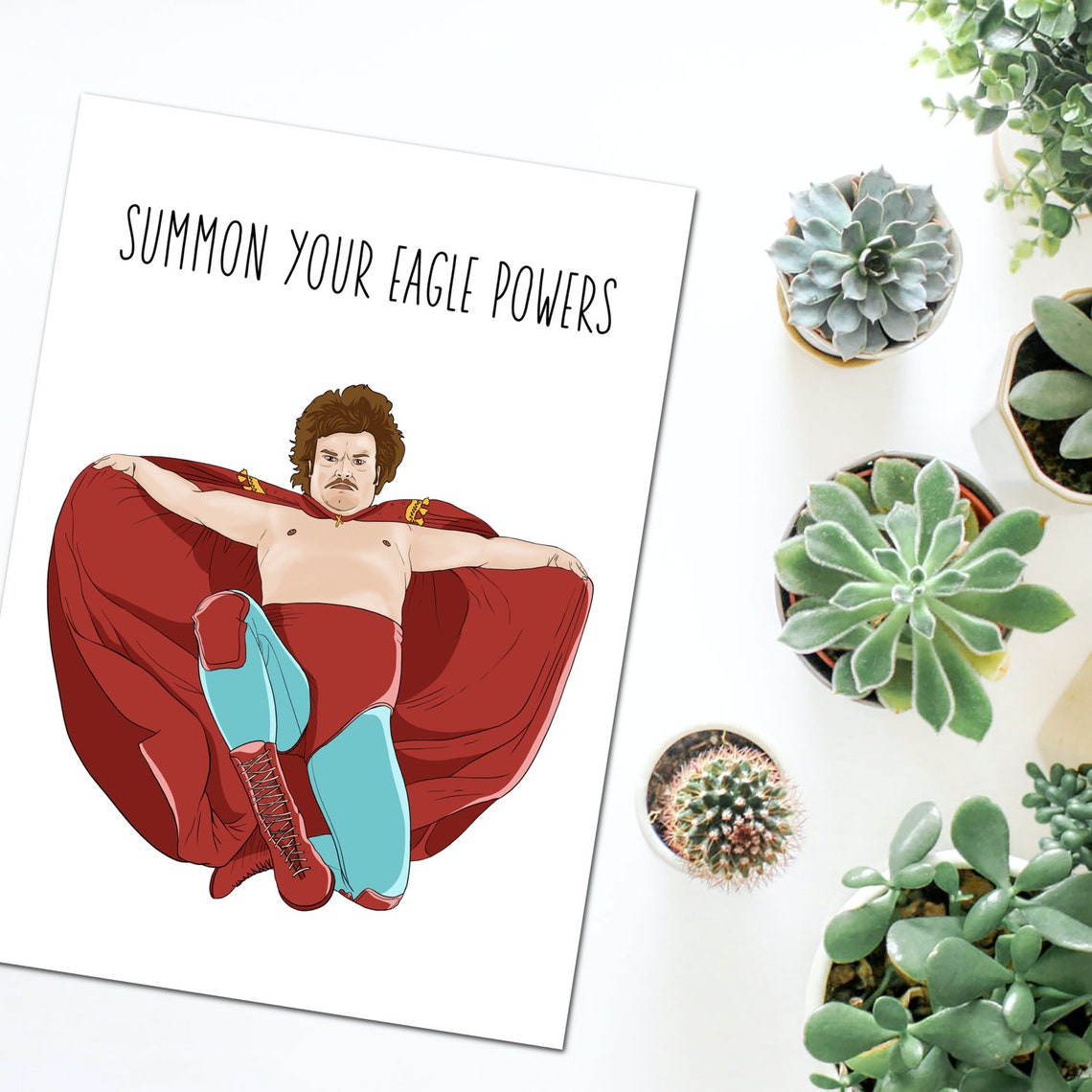 Nacho Libre Birthday Card. Nacho Libre Inspired Greeting Card. - Etsy