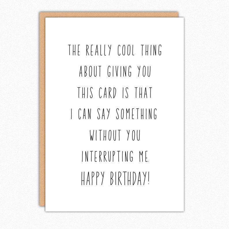Sarcastic Birthday Card. Funny Birthday Cards. Funny Birthday | Etsy