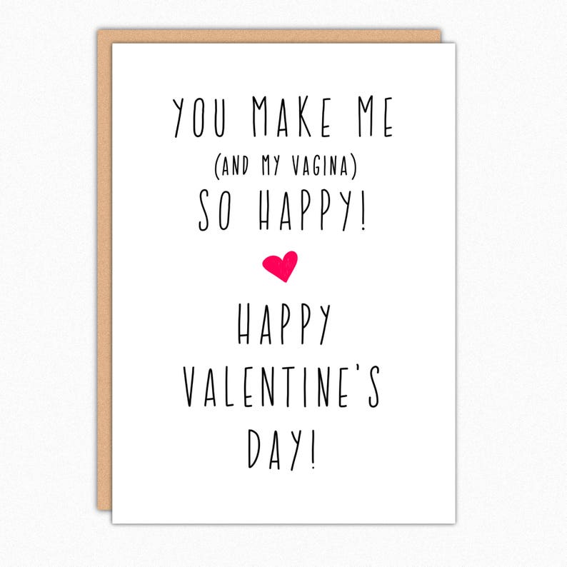 Funny Valentine Card Naughty Valentines Day Card Sexy Etsy
