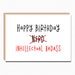 Nerd Gift. Nerd Birthday Card. Intellectual Badass Card. Funny Birthday ...