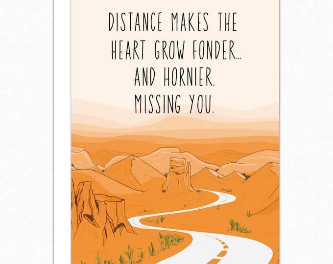 Long Distance Card. Missing You Card for Boyfriend Girlfriend - Etsy