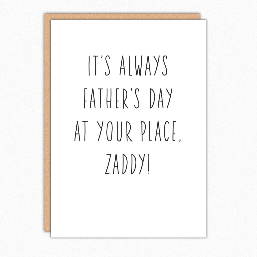 Zaddy Father's Day Card IN569 - Etsy