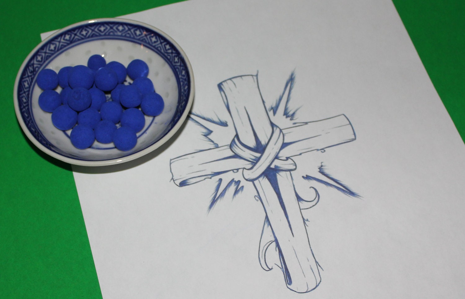 Blue Anil Madamo Blue Balls 8 in a Pkg - Etsy