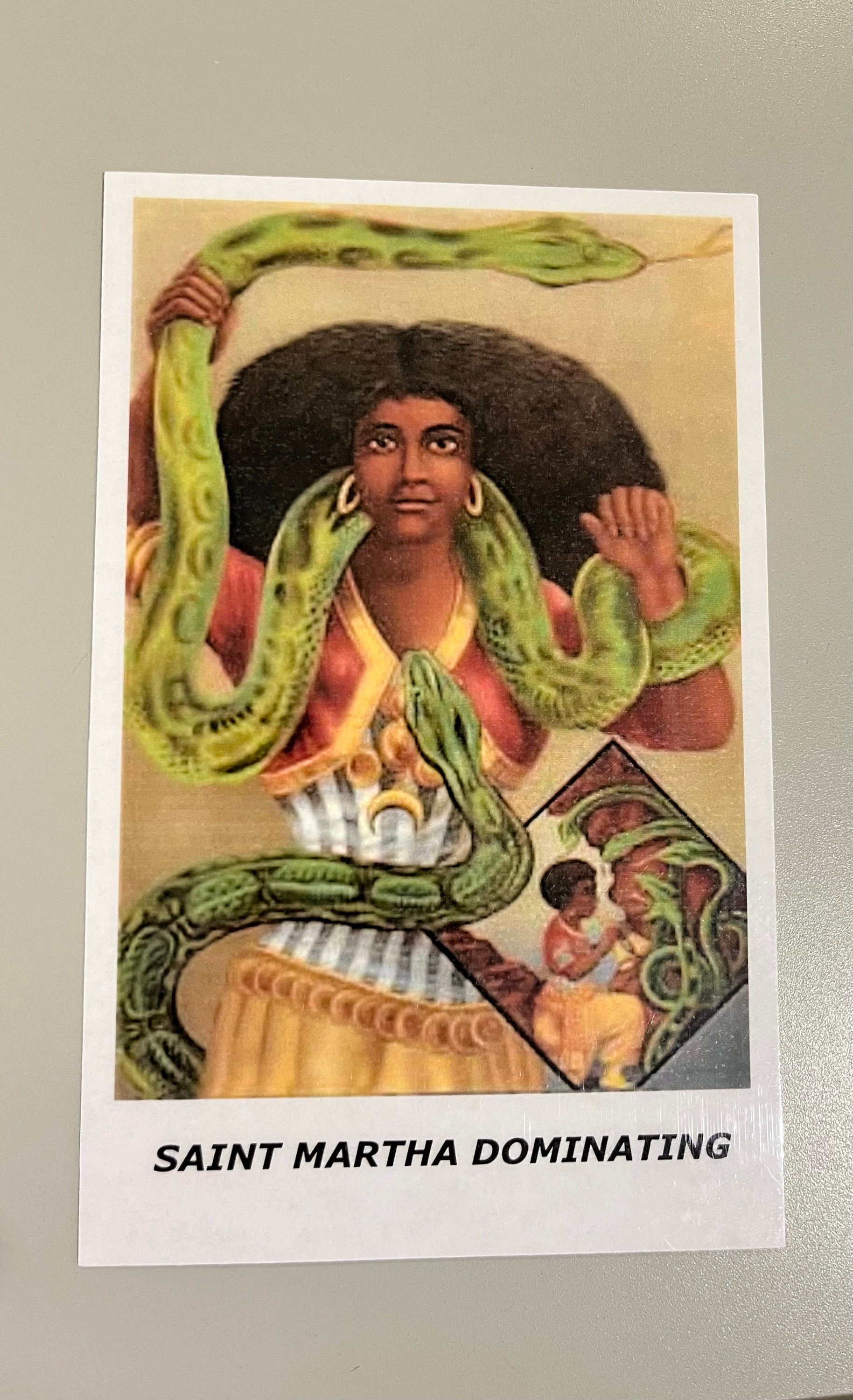 Santa Marta La Dominadora 4x6 Prayer Card Laminated in Spanish 4x6 ...