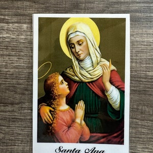 Santa Anna Anaisa Pye Prayer Card 4x6 Laminated Card in Spanish - Etsy