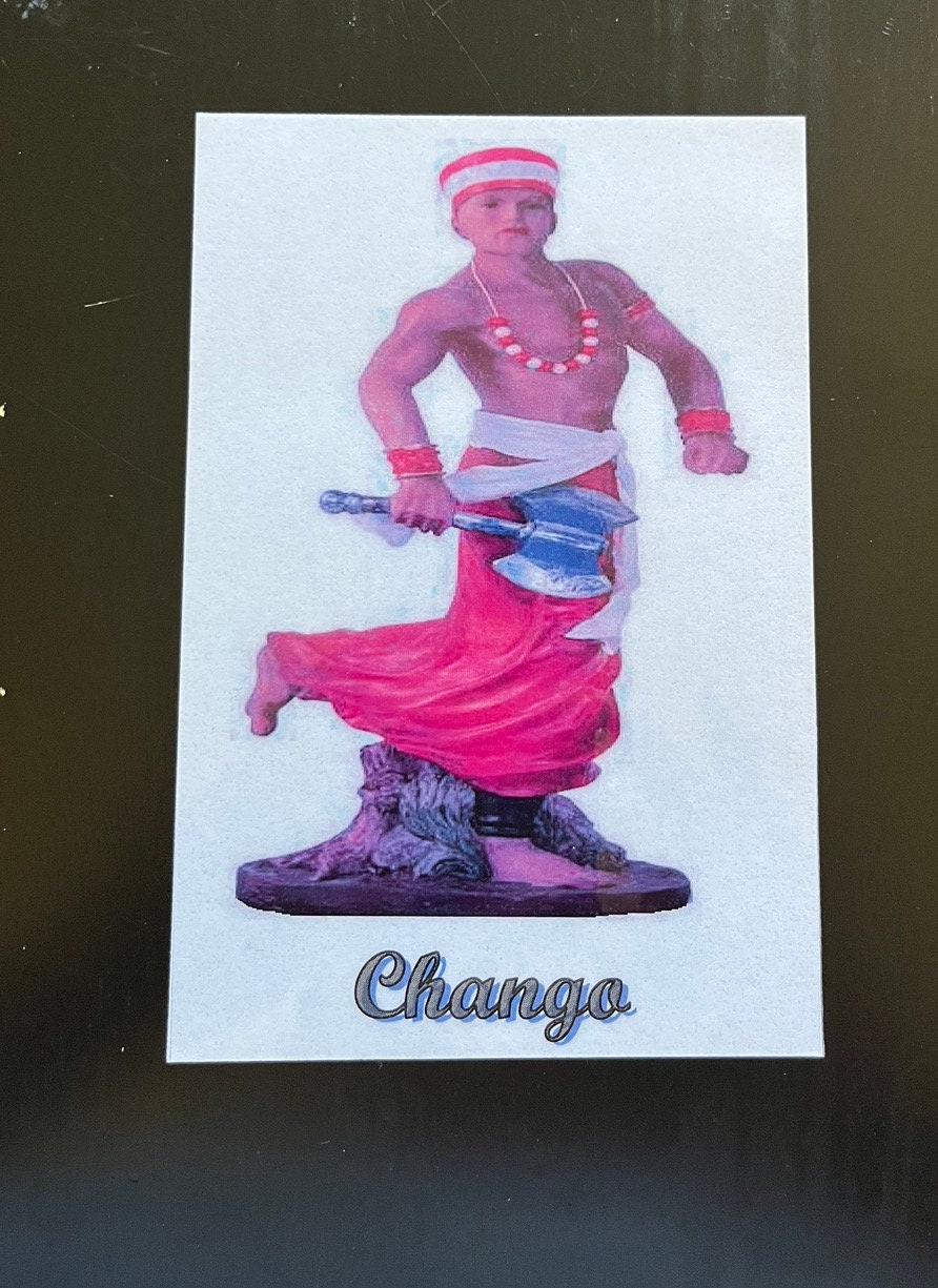 Chango Orisha 4x6 Prayer Card in Spanish CHANGO ORISHA 4x6 - Etsy
