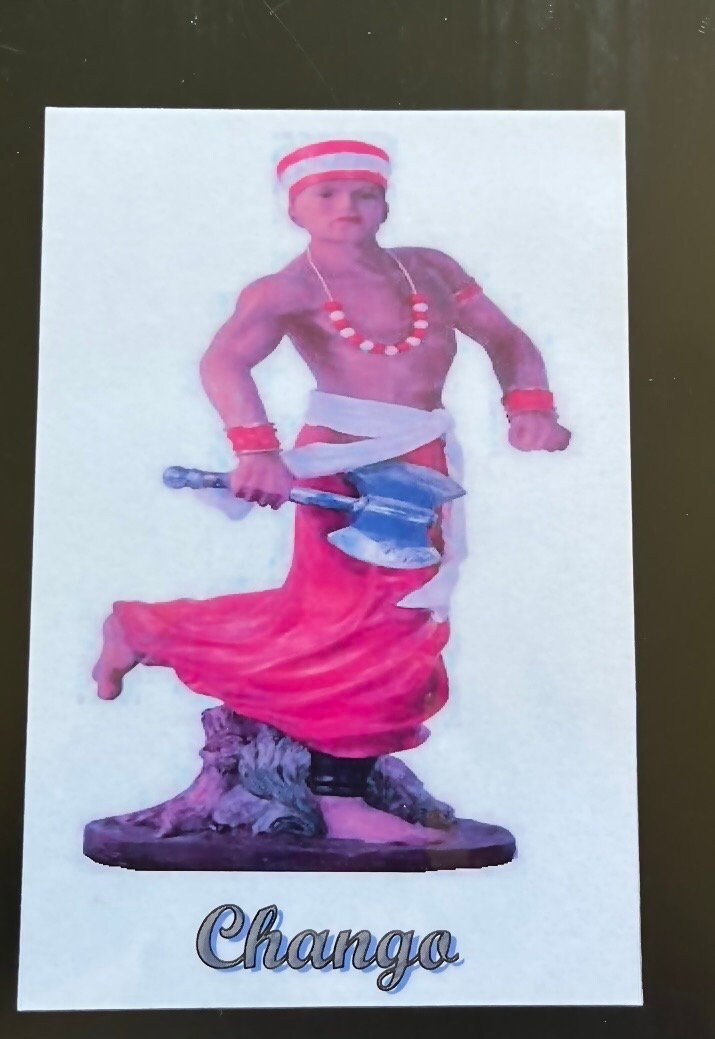 Chango Orisha 4x6 Prayer Card English - Etsy
