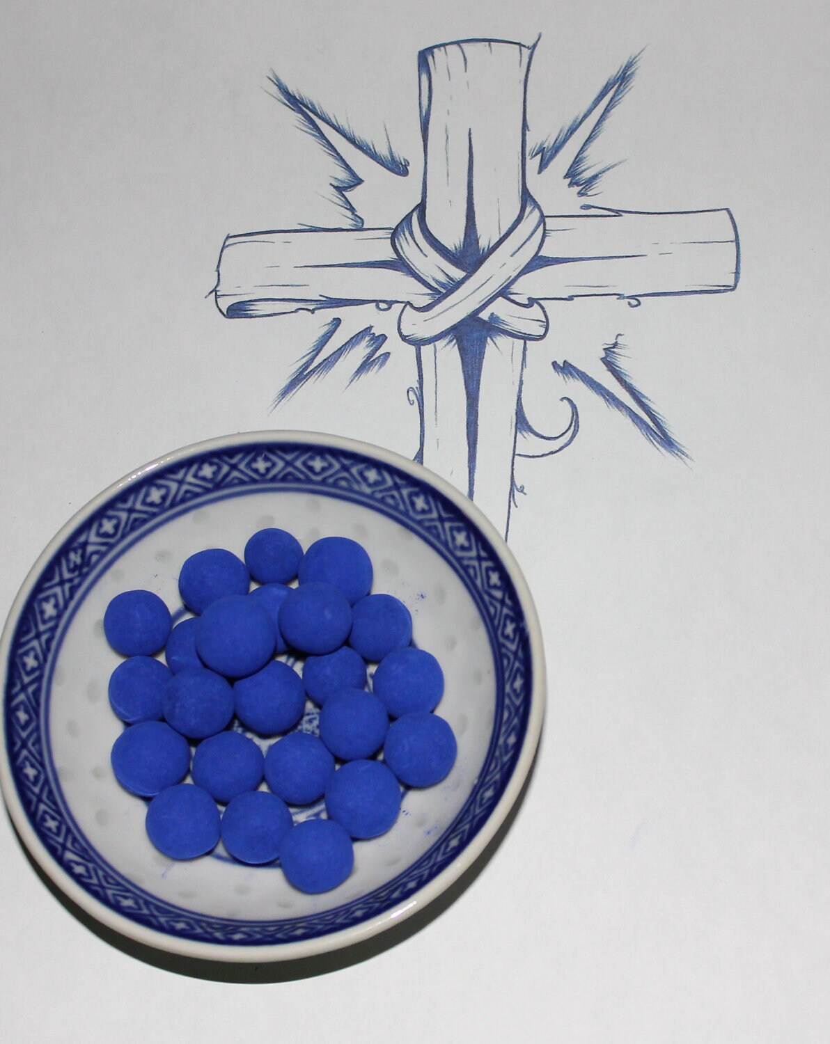 Blue Anil Madamo Blue Balls (8) in a Pkg - Etsy