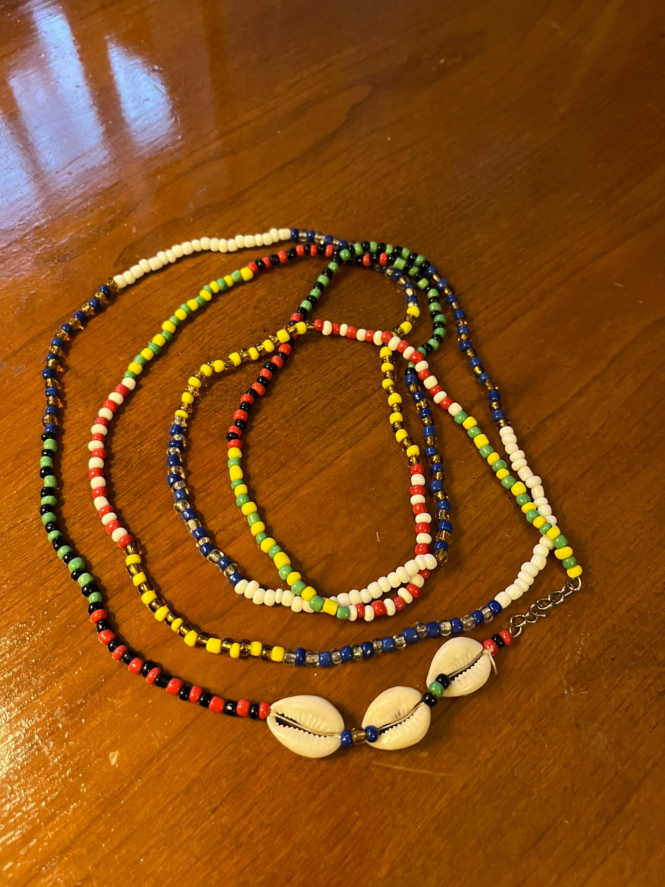 30” Santo Orisha Elekes With Cowrie Shells Collare Prayer Beads - Etsy
