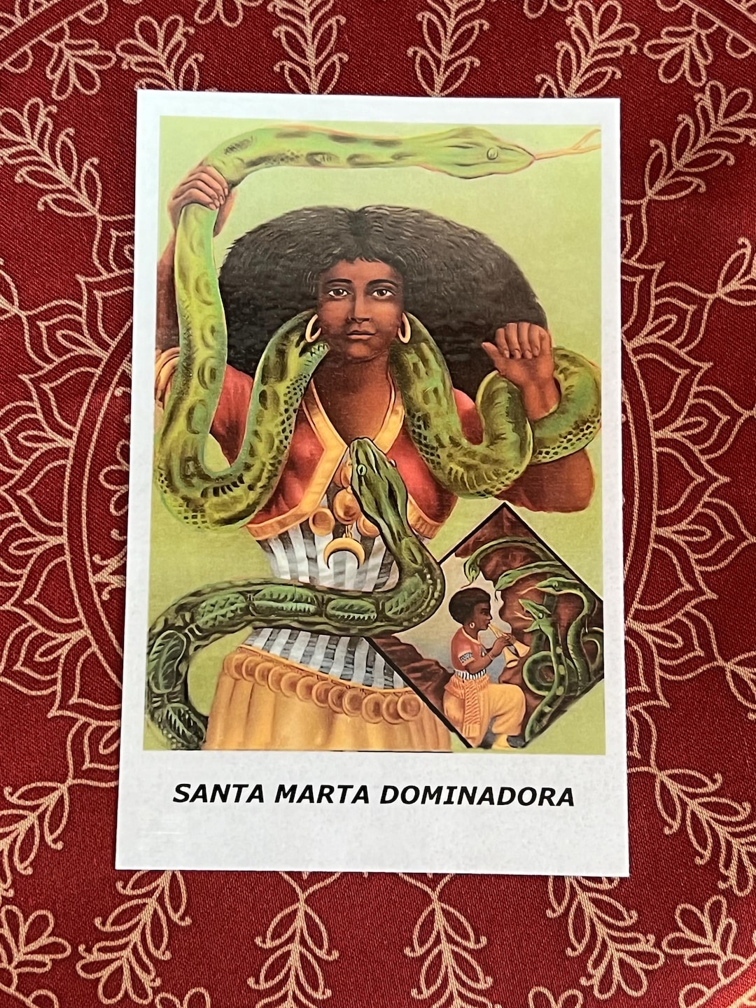 Santa Marta La Dominadora 4x6 Prayer Card Laminated in Spanish 4x6 ...