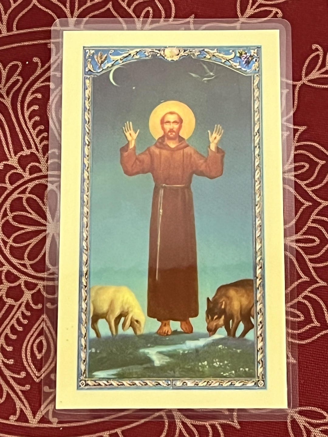 St Francis Canticle of All Creatures Prayer 2X4 Prayer Card English ...