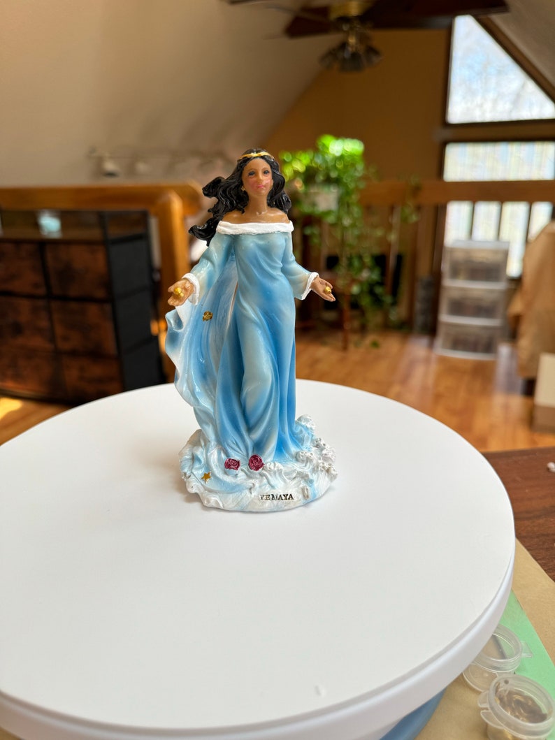 La Yemaya 6 Orisha Yemaya Goddess of the Sea Statue Yoruba Religion ...