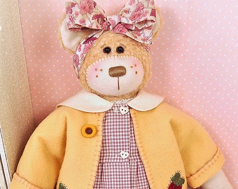 Maisy Rag Doll Bear Sewing Pattern MAILED Posted Version | Etsy