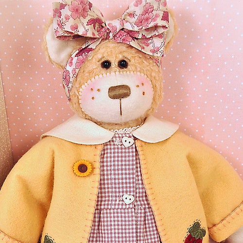 PDF Maisy Rag Doll Bear Sewing Pattern Instant Download | Etsy