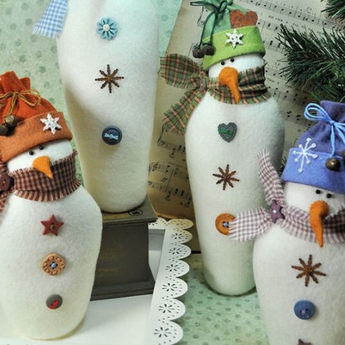 PDF Snowy Friends Snowmen Sewing Pattern Instant Download - Etsy