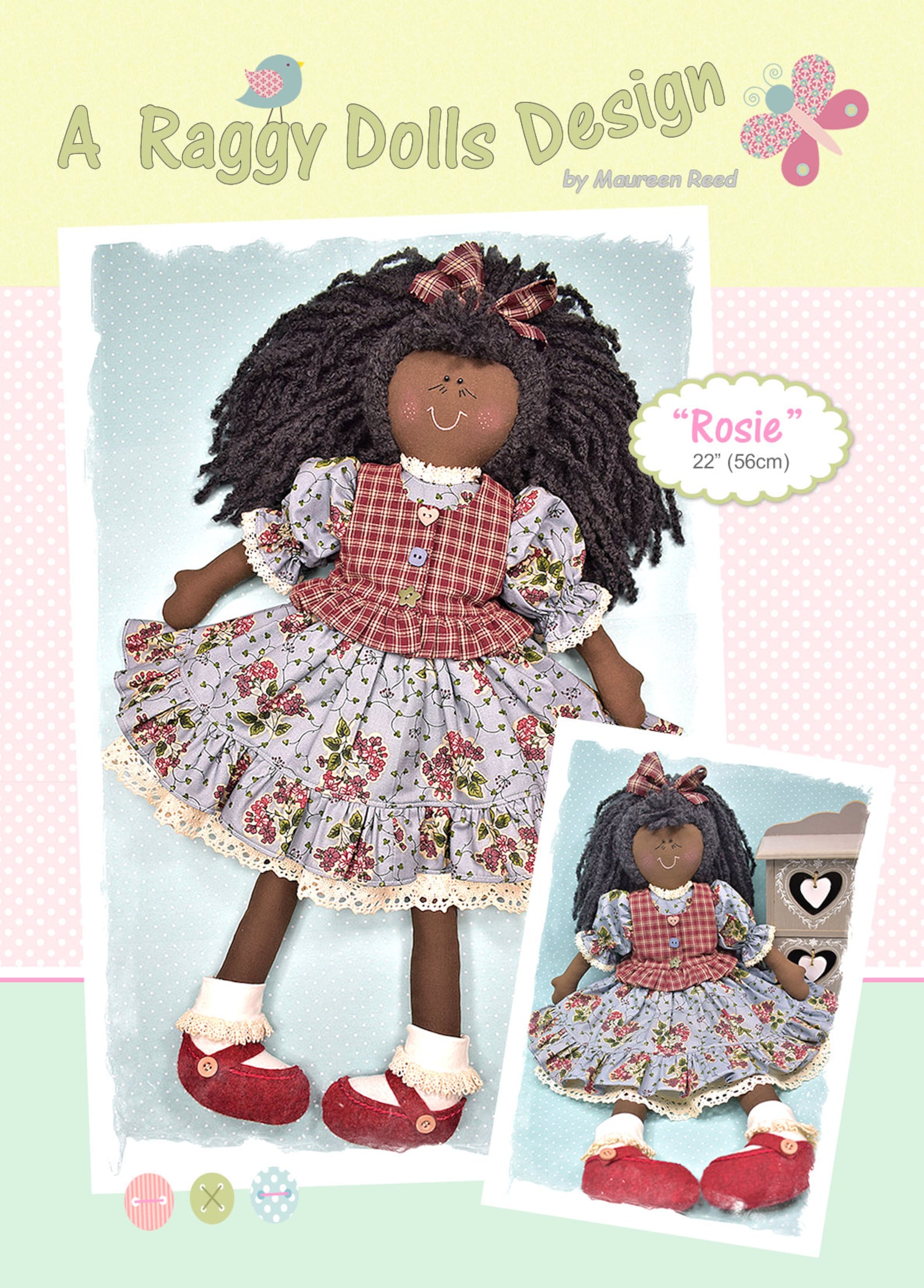 PDF - Rosie Rag Doll Sewing Pattern - Etsy UK