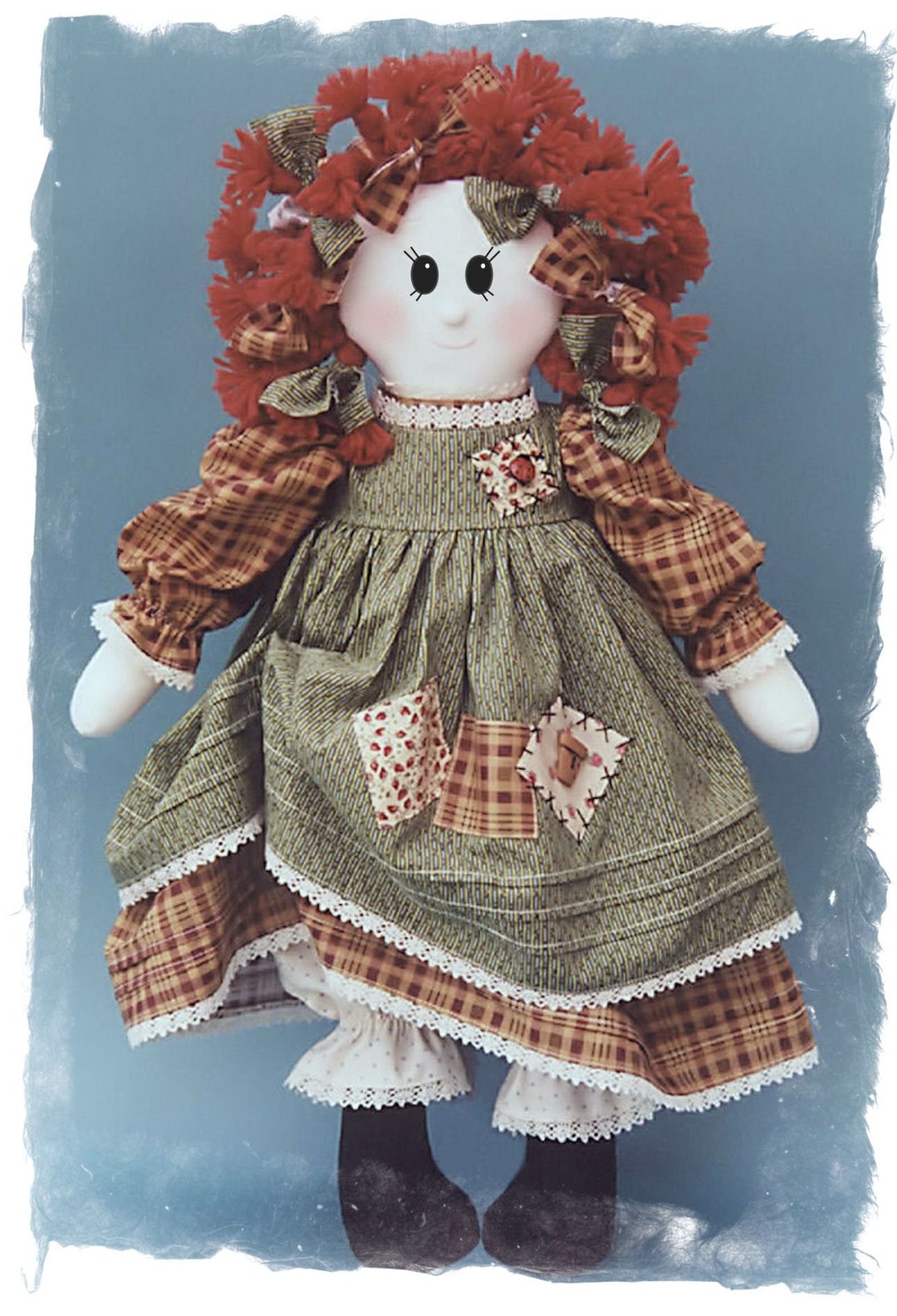 Charlotte Rag Doll Sewing Pattern - MAILED Posted Version - Etsy