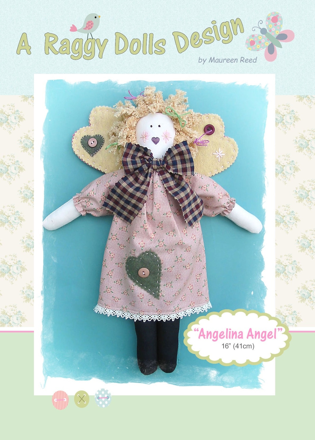 Angelina Angel Rag Doll Pattern - Etsy