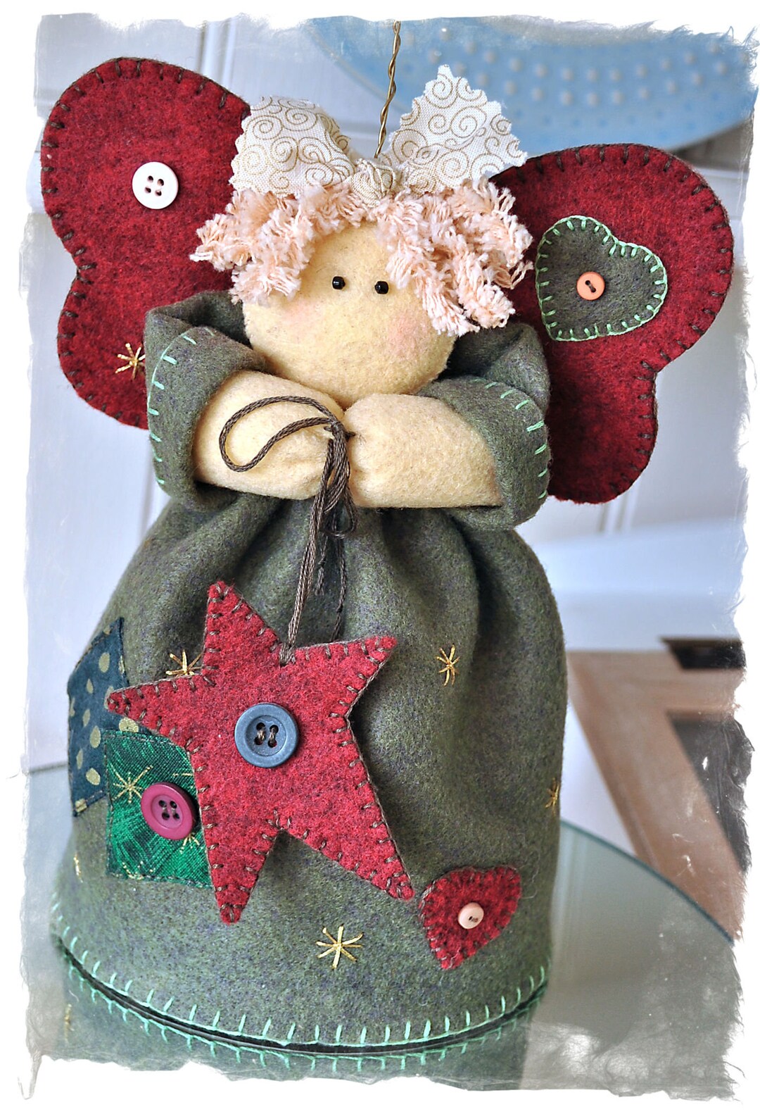 Angelica Tree Top Angel Sewing Pattern - Christmas Decoration - Etsy
