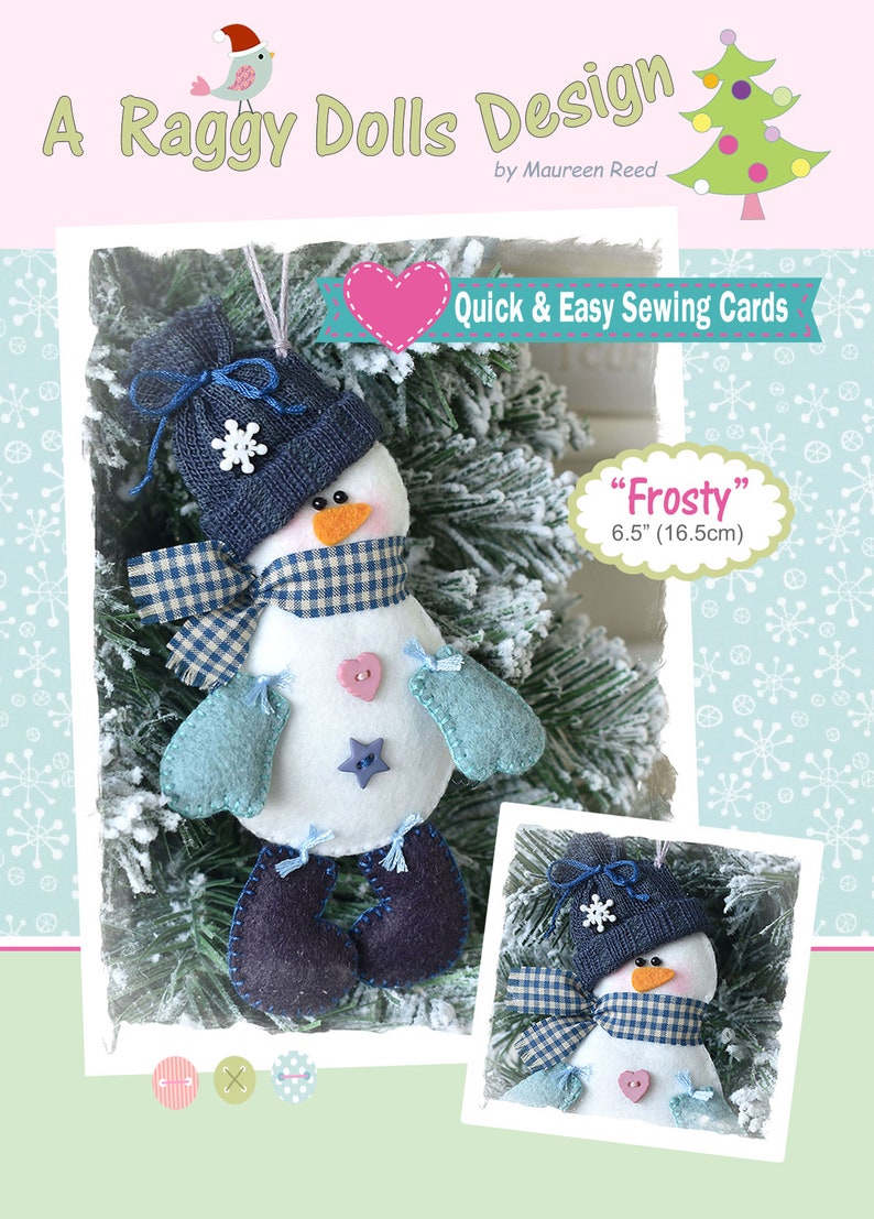 PDF - Frosty Snowman Sewing Pattern - Intant Download - Etsy