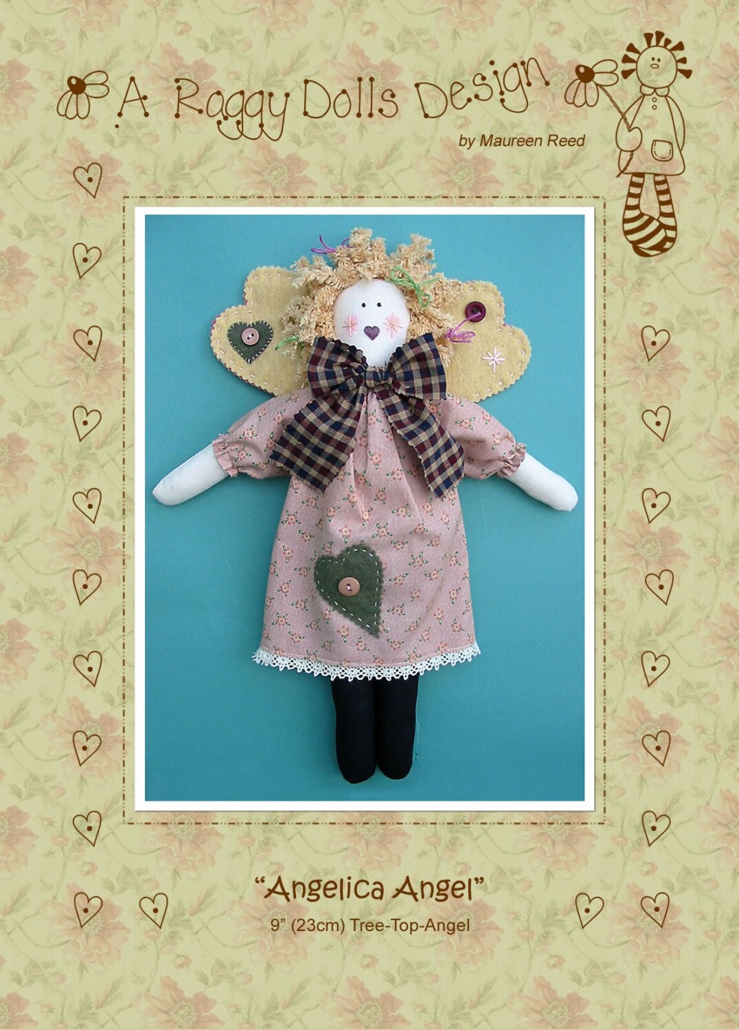 Angelina Angel Rag Doll Pattern | Etsy