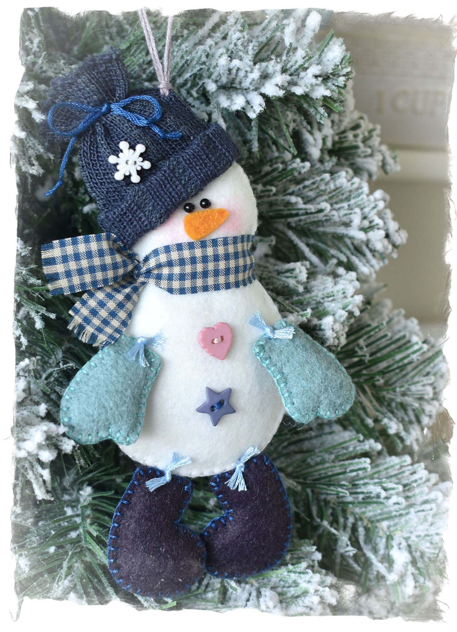 Frosty Snowman Sewing Pattern A5 Creative Card MAILED Posted | Etsy