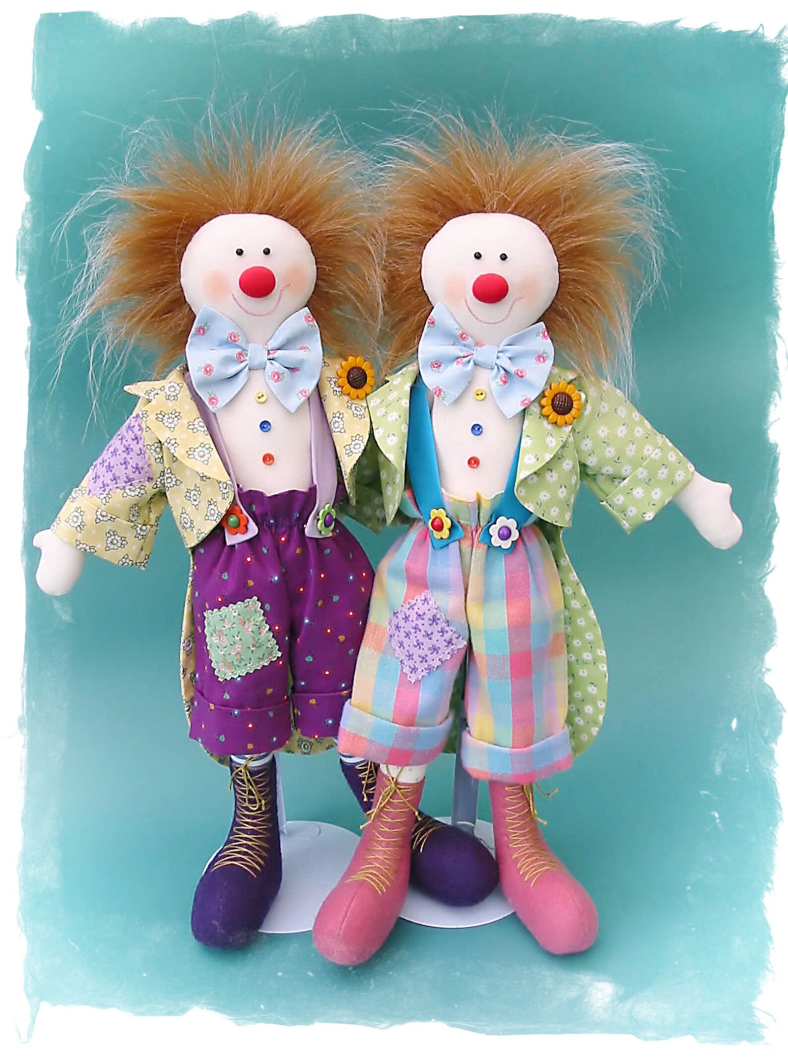 Squiggles Clown Rag Doll Pattern - Etsy UK