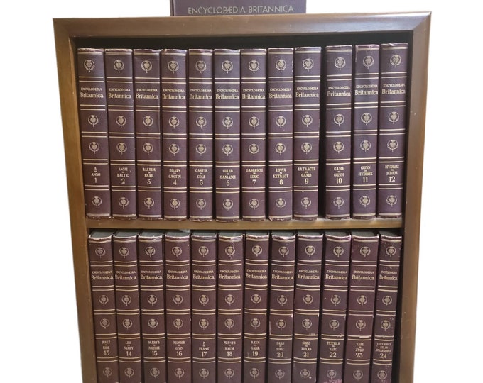 Vintage 1959 Encyclopedia Britannica Set With Original Cabinet Included ...