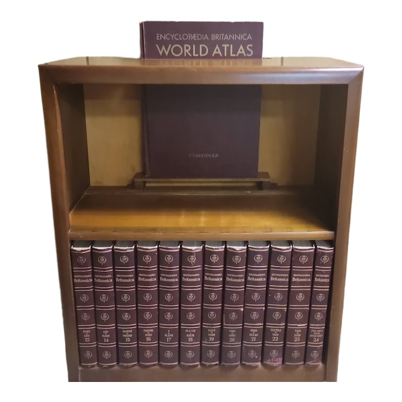 Vintage 1959 Encyclopedia Britannica Set With Original Cabinet - Etsy