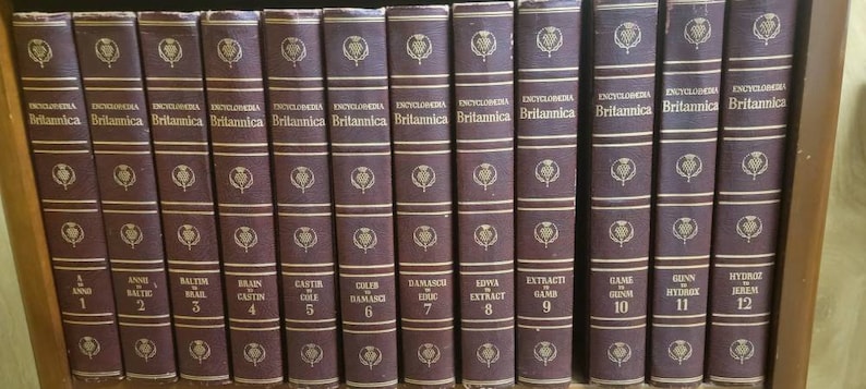 Vintage 1959 Encyclopedia Britannica Set With Original Cabinet - Etsy