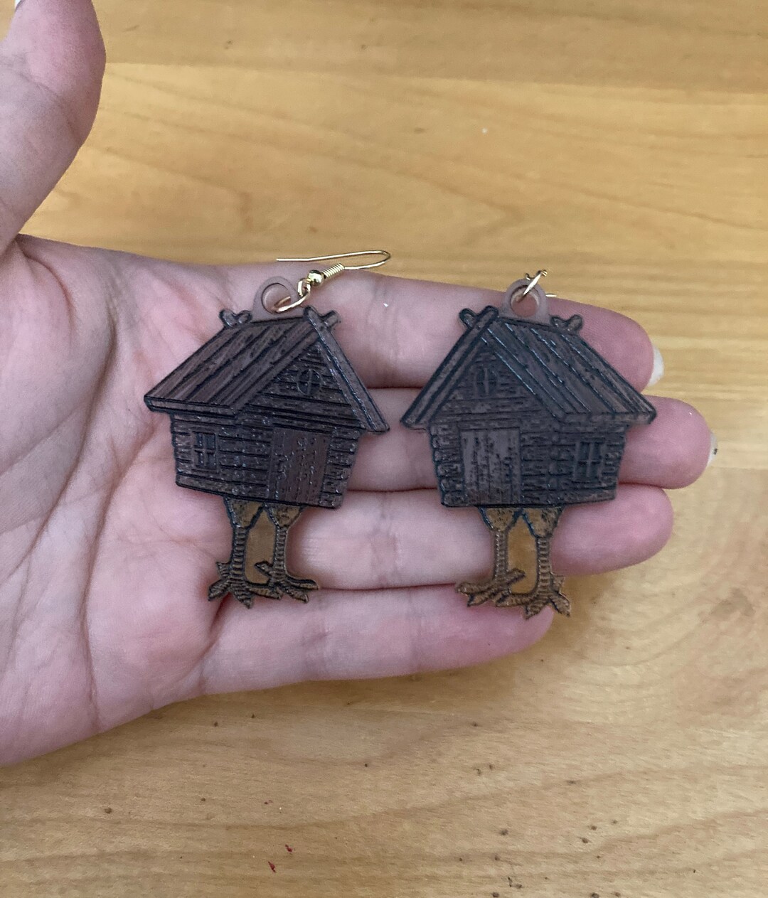 Baba Yaga Cottage Earrings - Etsy