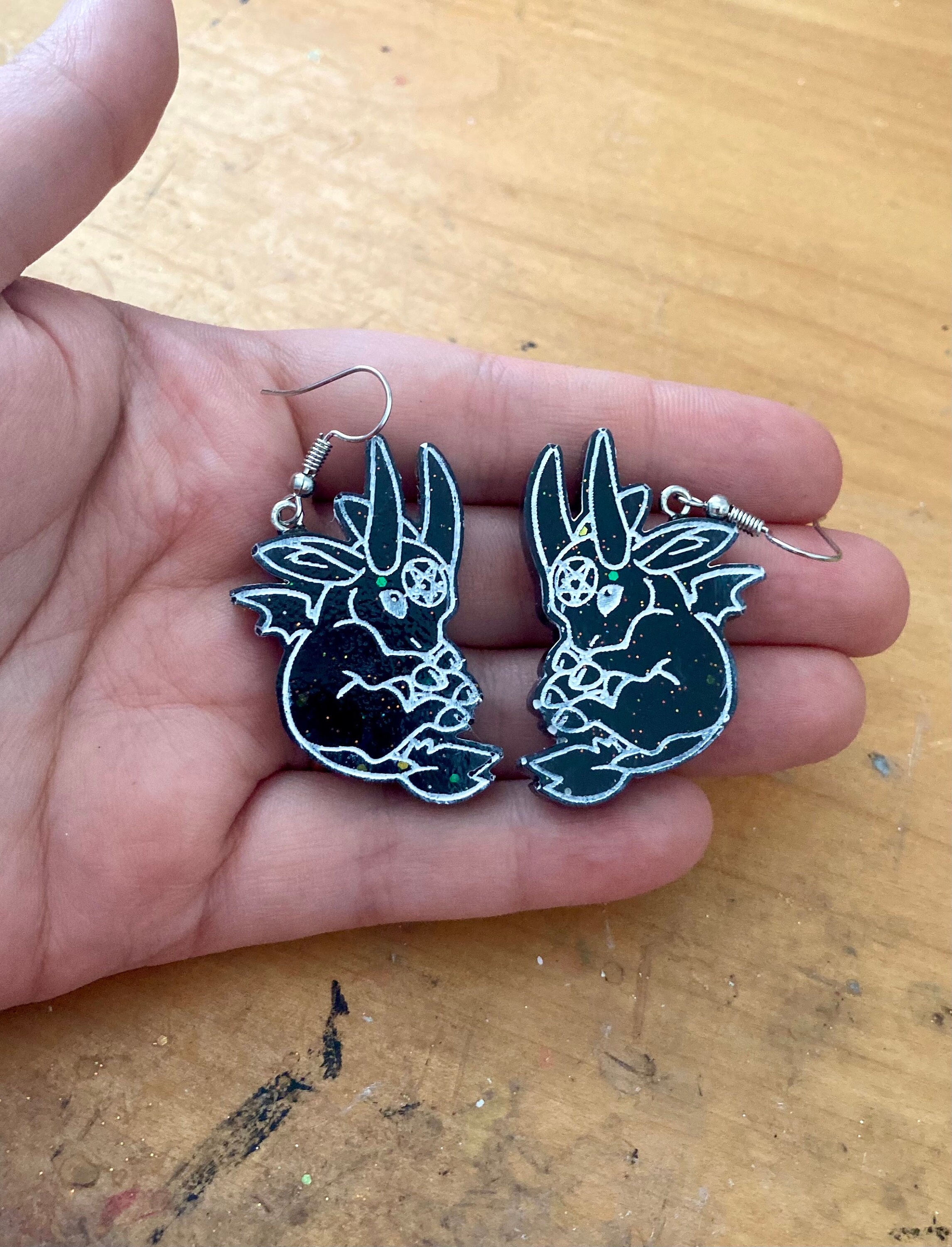 Baby Devil Earrings - Etsy Sweden