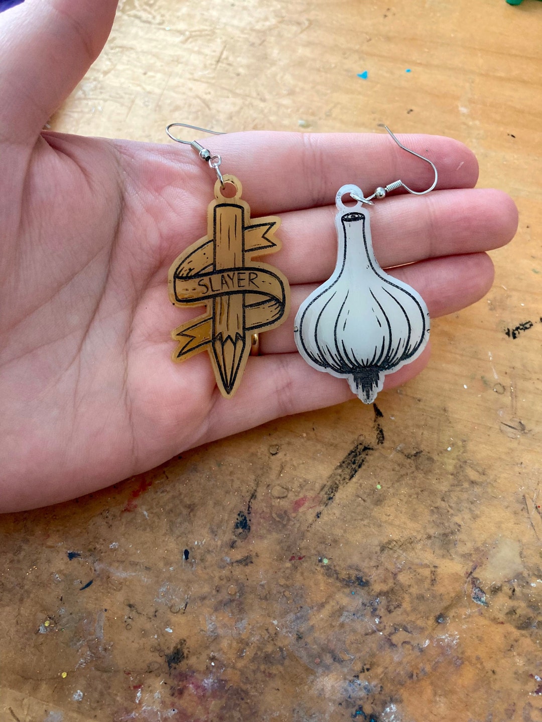 Vampire Hunter Earrings - Etsy