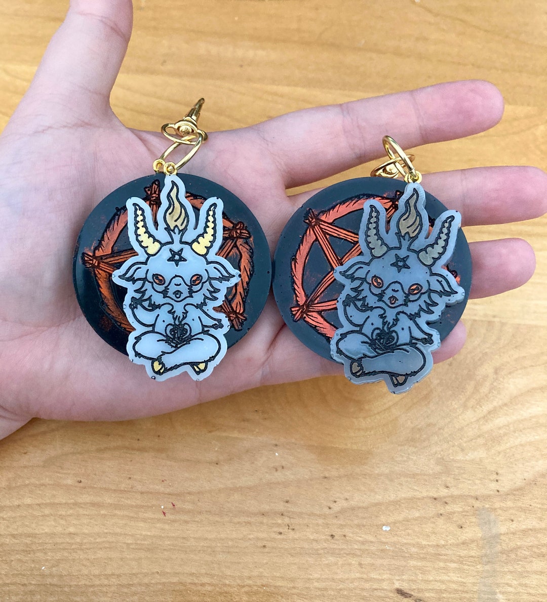 Summoning Baphomet Bag Charms - Etsy