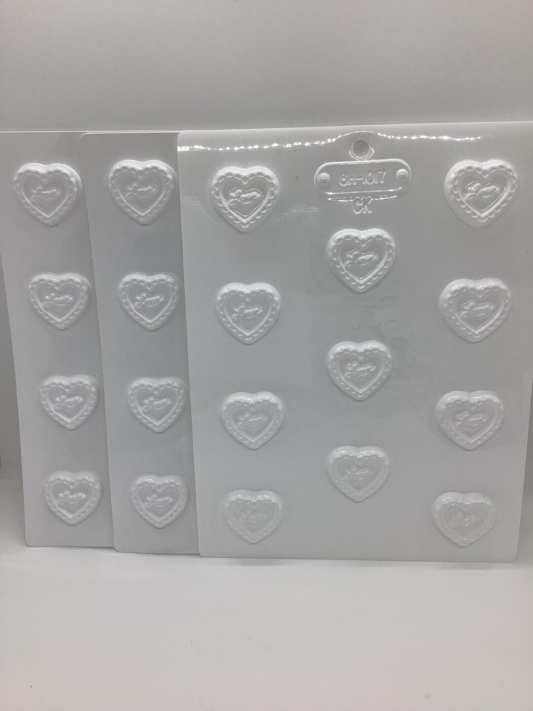 HARD CANDY Love Heart Candy Mold- Pack of 3 Molds - Etsy