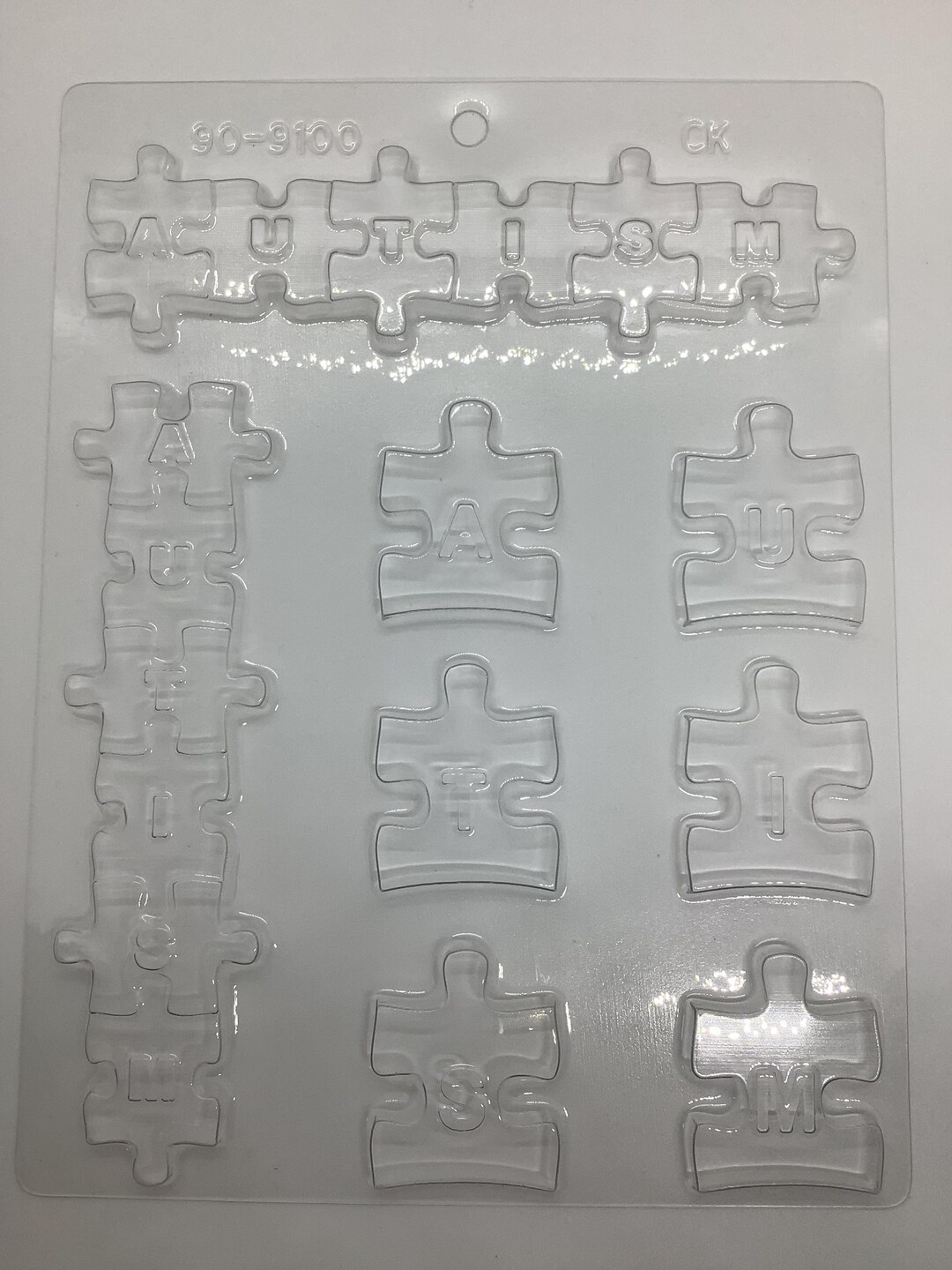 CHOCOLATE- Autism Puzzle Pieces 3 Pack Mold Set - Etsy