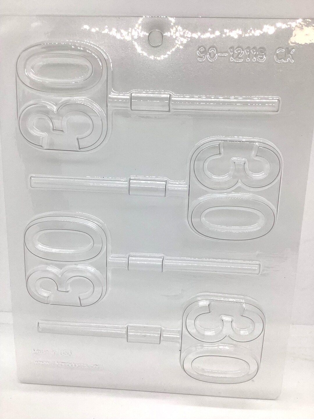 3 Pack- CHOCOLATE 30th Sucker Molds - Etsy