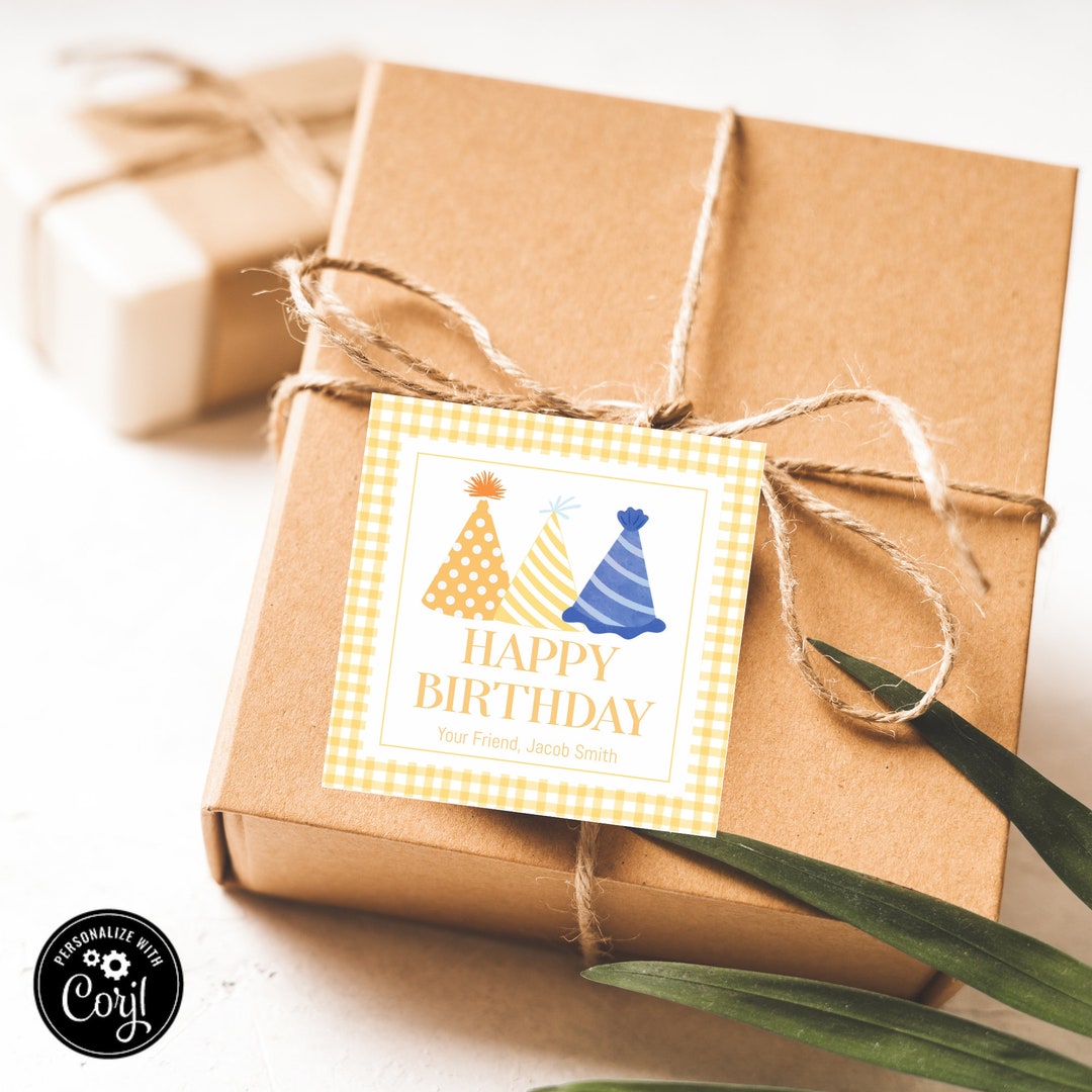 Printable Kids Birthday Gift Tag | Kids Gift Tags | Printable Tags for ...